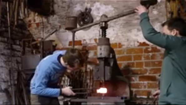 Forging a Hammer Head on a Fly Press | New Equipment Digest