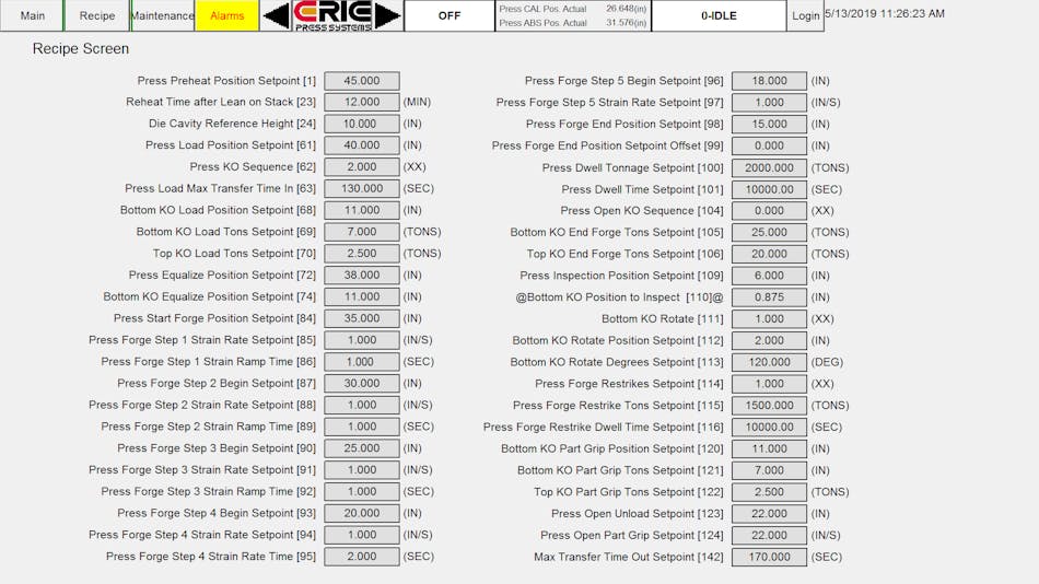 Next Level Forging Equipment HMI Enhances Production Uptime and Control ...