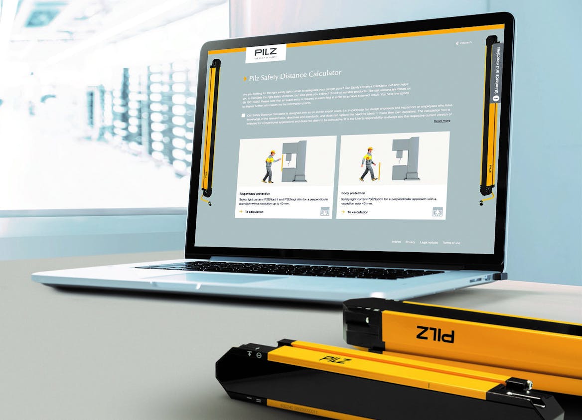 Free Safety Distance Calculator for Light Curtains | New Equipment Digest