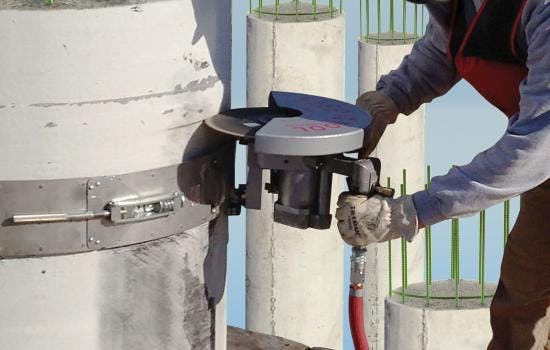 Air-Powered Saw Trims Concrete Pilings | New Equipment Digest