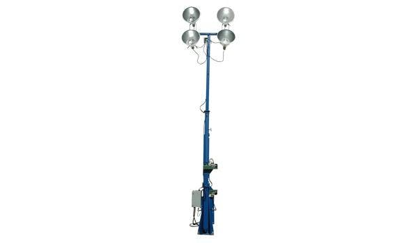 16ft Fold Over Telescoping Light Mast with 360° Rotation | New ...
