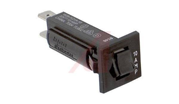 Circuit Breaker;Therm;Push;Cur-Rtg 10A;Snap-In Front Panel;1 Pole;W28 ...